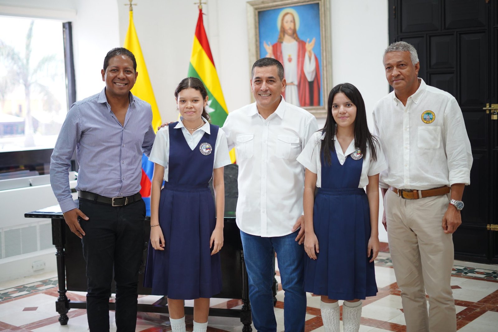 Estudiantes de IE República de Argentina, de Villa Rosita ...